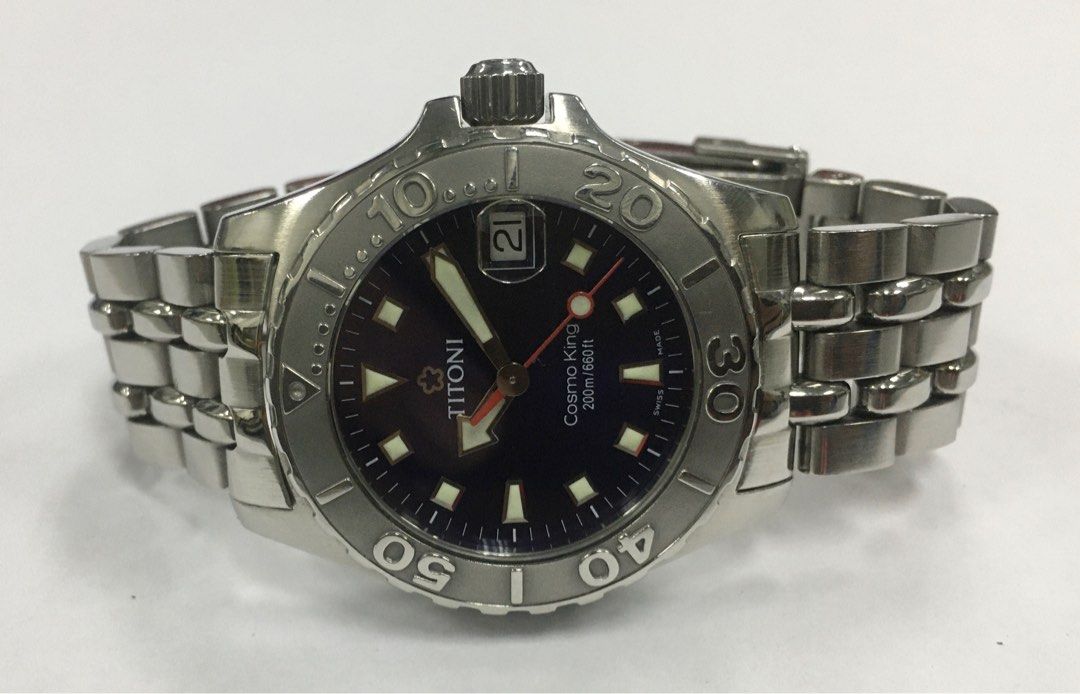 Titoni Cosmo King Diver 200m, Men's Fashion, Watches & Accessories ...