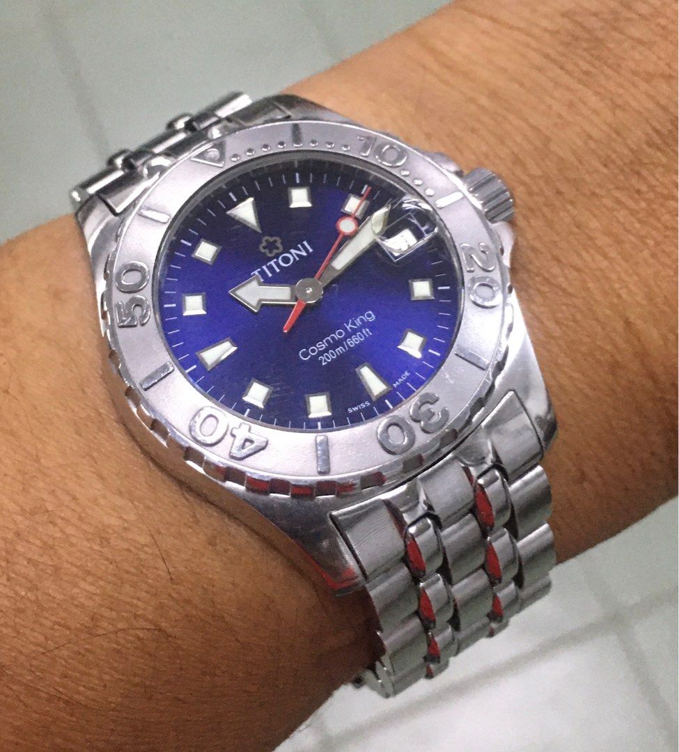 Titoni Cosmo King Diver 200m, Men's Fashion, Watches & Accessories ...