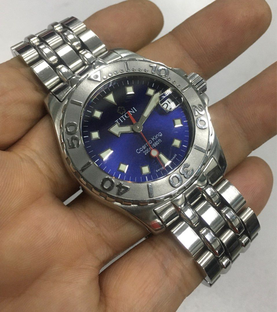 Titoni Cosmo King Diver 200m, Men's Fashion, Watches & Accessories ...