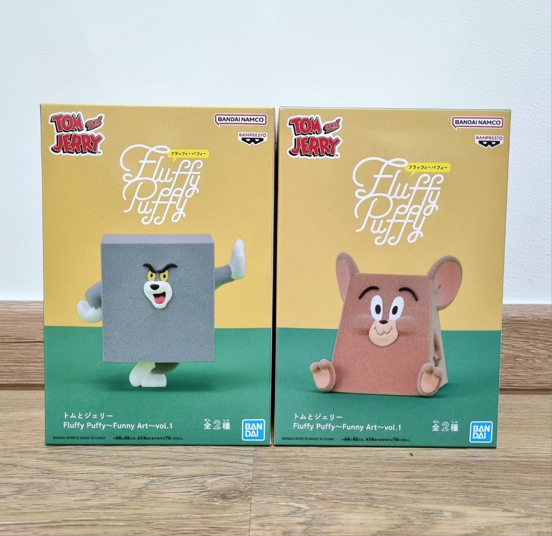 Tom And Jerry Fluffy Puffy Funny Art Figure/Figurine Set, Hobbies ...