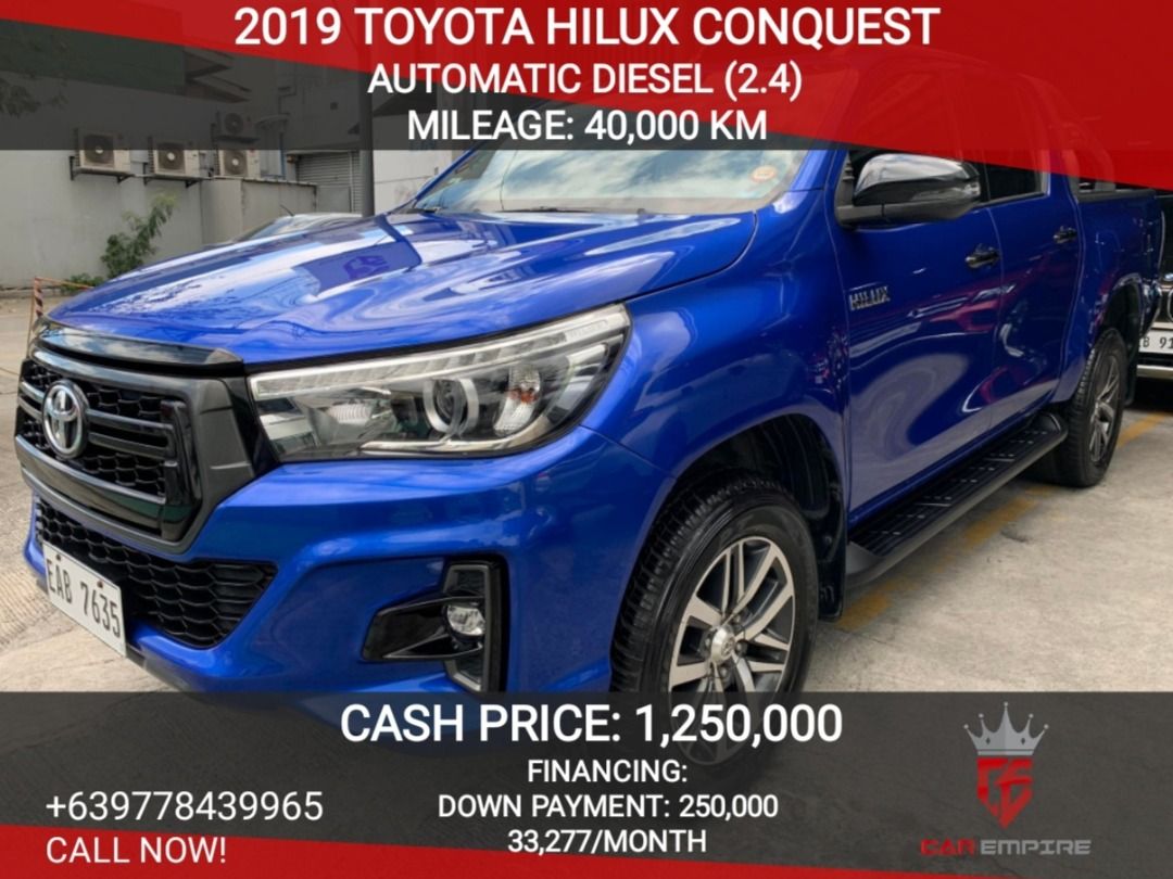 Toyota Hilux 2019 2.4 Conquest Auto, Cars for Sale, Used Cars on Carousell