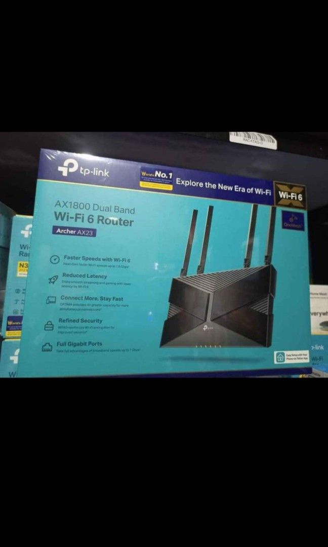 TP-Link Archer AX23 AX1800 One Mesh WiFi 6 Dual Band Router, Computers ...