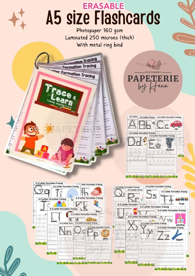 Tracing Alphabet for kids, Hobbies & Toys, Stationary & Craft, Other ...