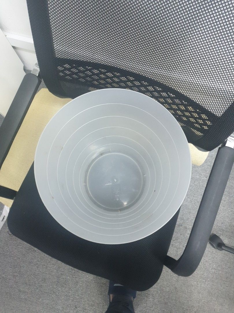 Translucent white bin for office, Furniture & Home Living, Cleaning ...