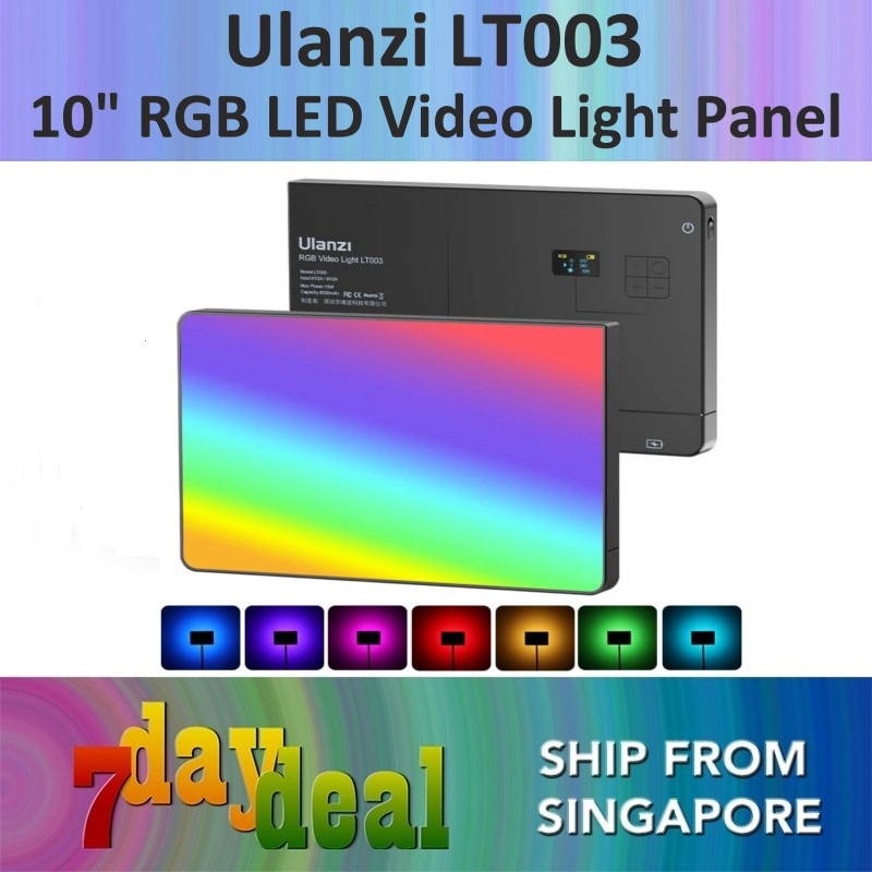 Ulanzi LT003 10" RGB LED Video Light (3099), Photography, Photography ...