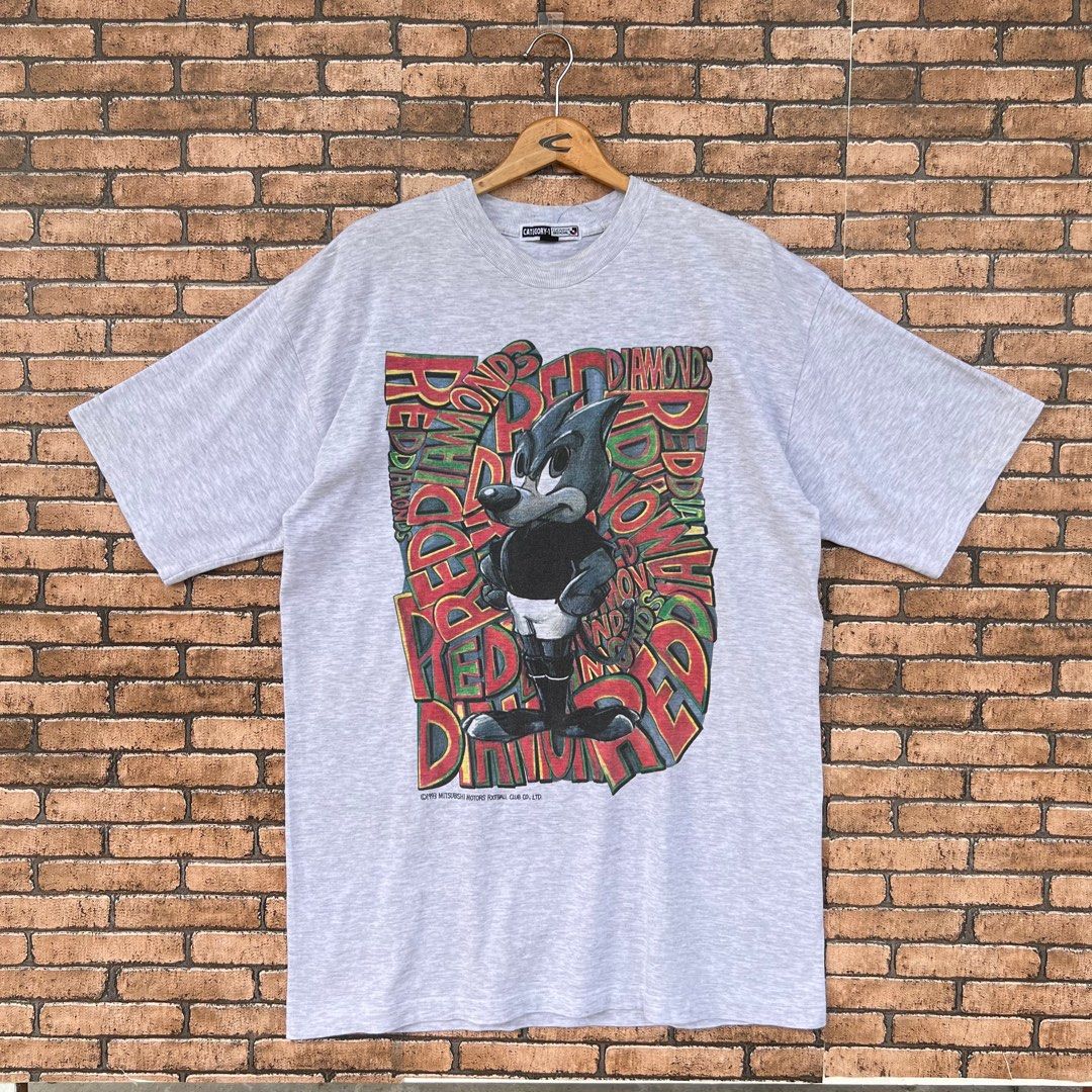 Vintage 90’s Mitsubishi Motors X J League Urawa Red Diamond Mascot Tee ...