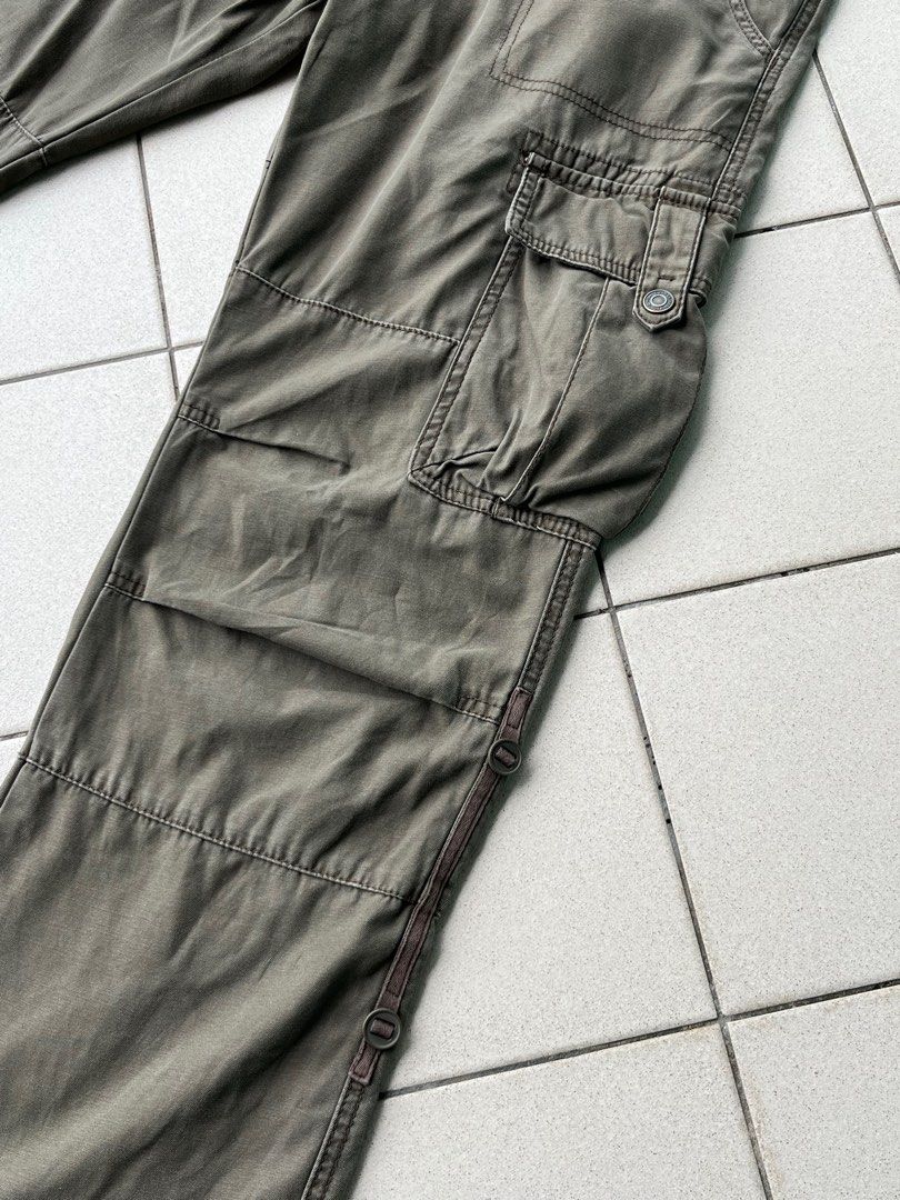 Vintage military style cargo pants, Men's Fashion, Bottoms, Jeans on Carousell