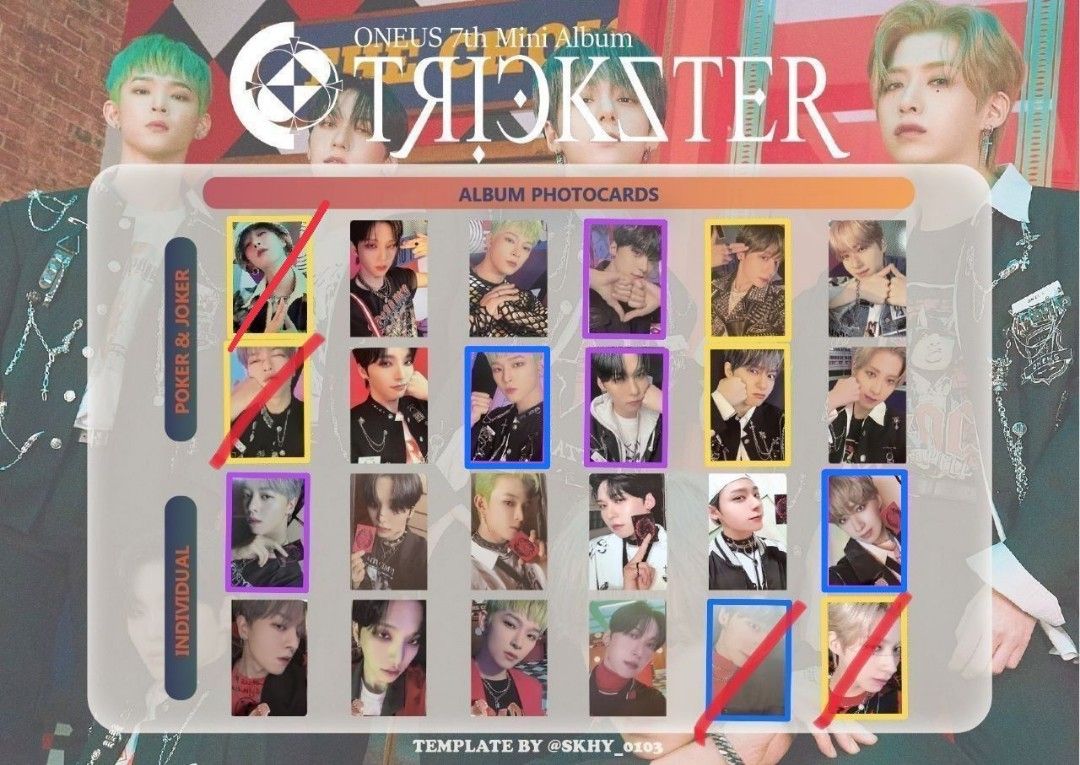 WTT ONEUS TRICKSTER PCS, Hobbies & Toys, Memorabilia & Collectibles, K-Wave on Carousell