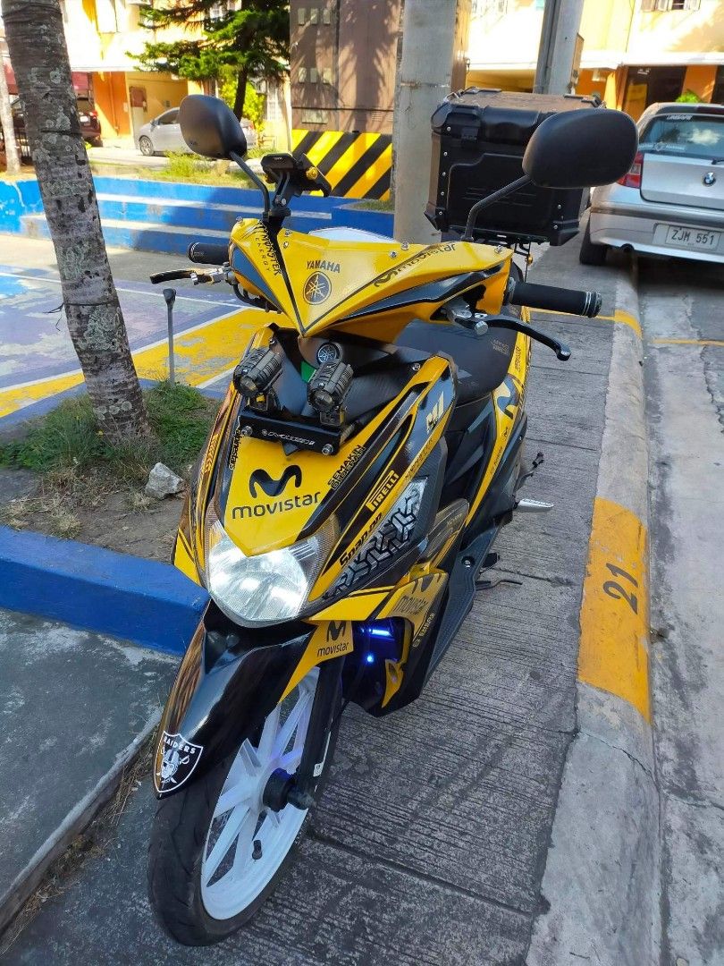 mio + Sec Alloy box, Motorbikes, Motorbikes for Sale on Carousell