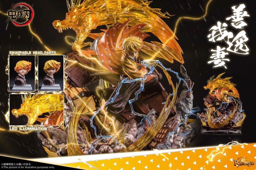 Zenitsu Agatsuma GK - Resin, Painted, LED. [PC House Studio], Hobbies ...