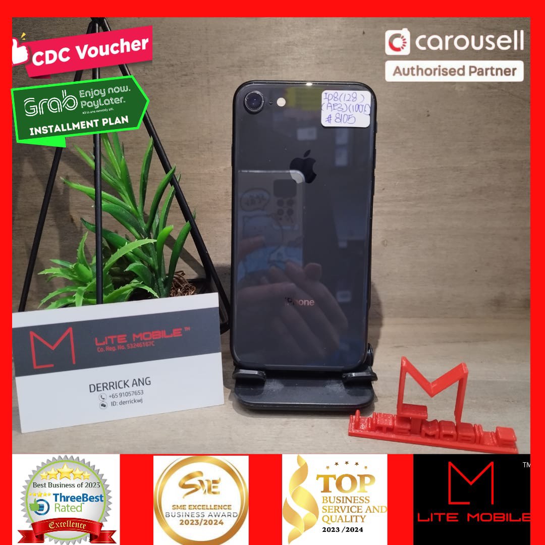 (100% BH) iPhone 8 128GB | Space Grey | 128GB | LM02 | #8105, Mobile ...