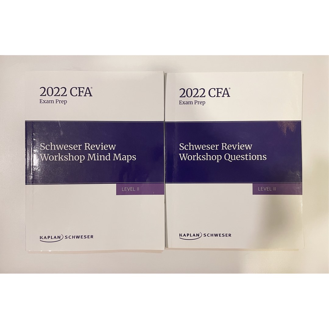 2022 CFA Level 2 Schweser Review Workshop Mind Maps & Questions (Original Hardcopy), Hobbies ...