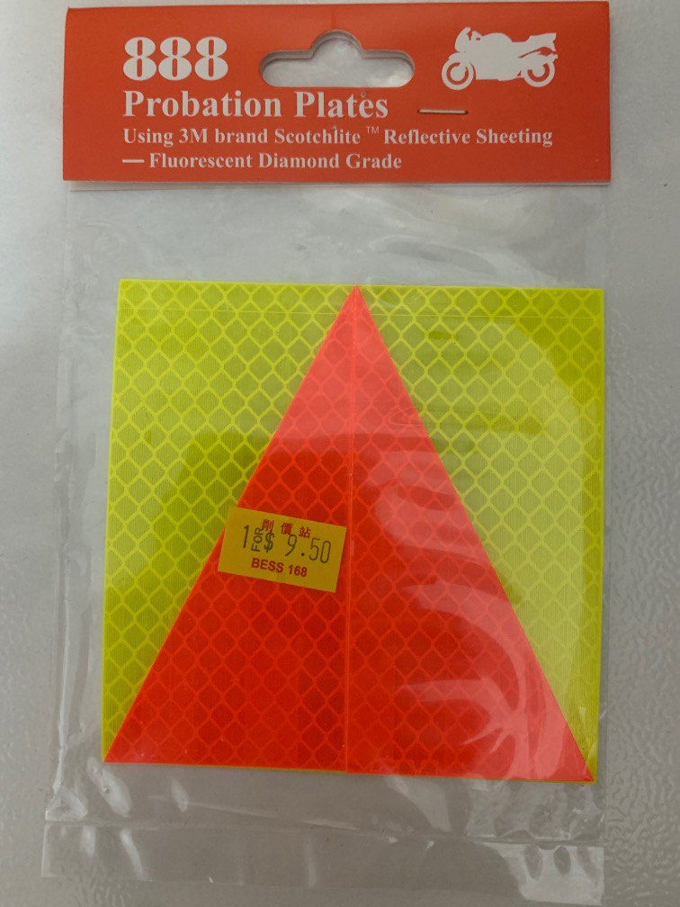 3M P Plate Sticker, Motorcycles, Motorcycle Accessories on Carousell