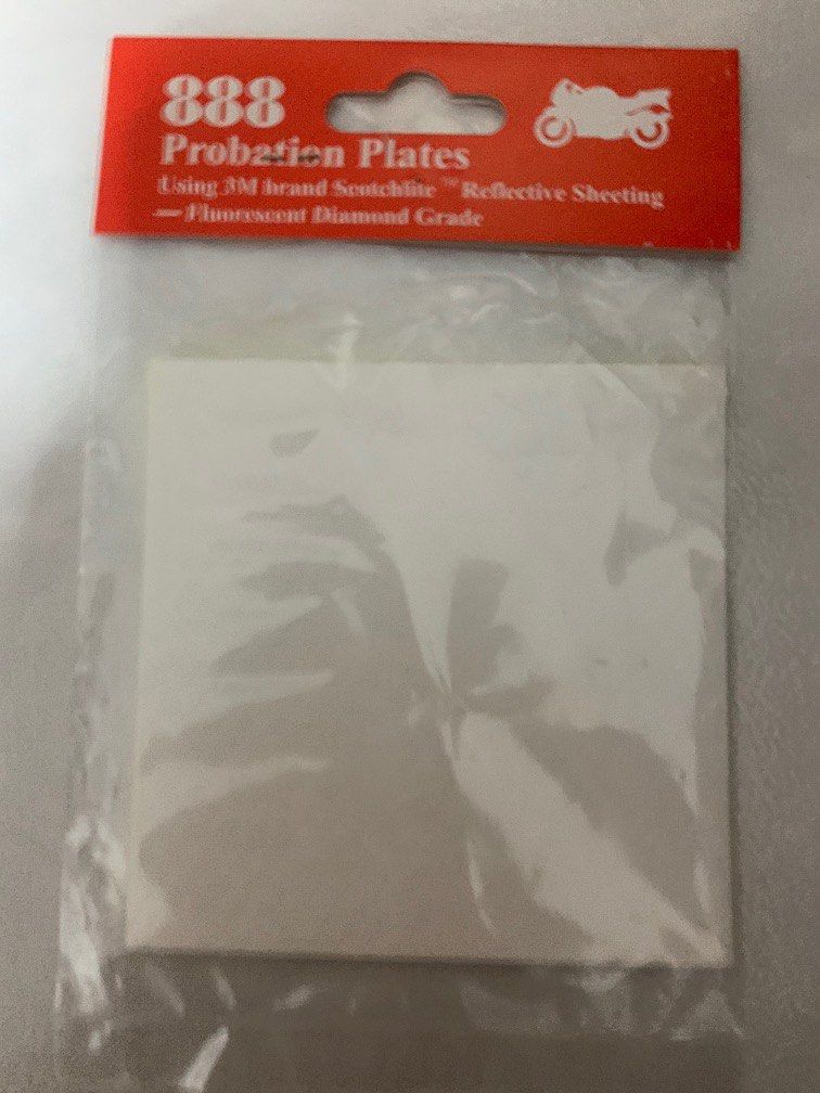 3M P Plate Sticker, Motorcycles, Motorcycle Accessories on Carousell