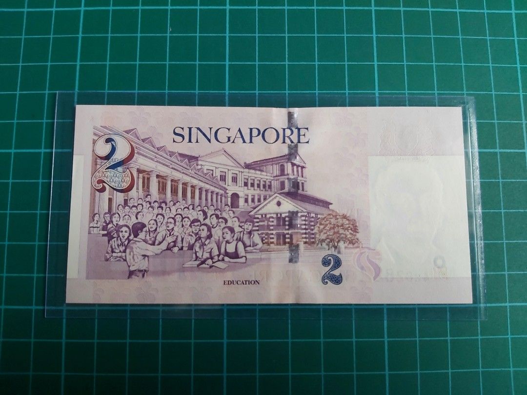 4282822 Y2K millennium $2 Singapore currency 2 dollars portrait paper ...