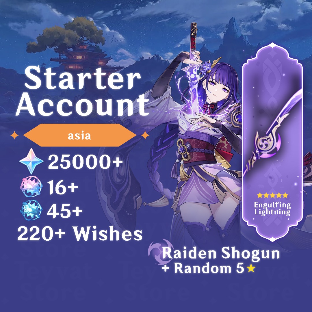 [5 LEFT] 220+ Wishes + Engulfing Lightning Raiden Shogun Genshin Impact ...