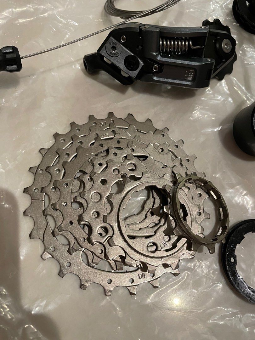 7 speed shifter set with cassette and chain, Sports Equipment, Bicycles ...