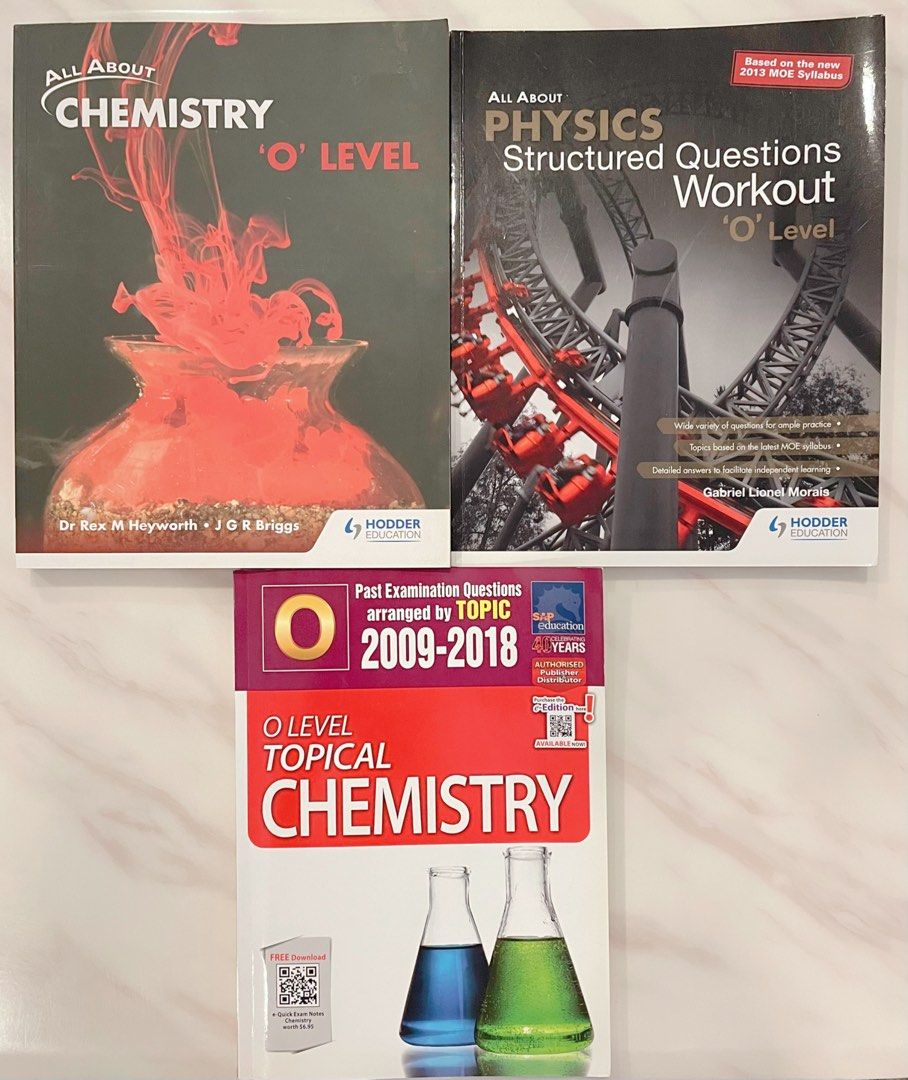 All About Chemistry Textbook / All About Physics Workbook / O-Level ...