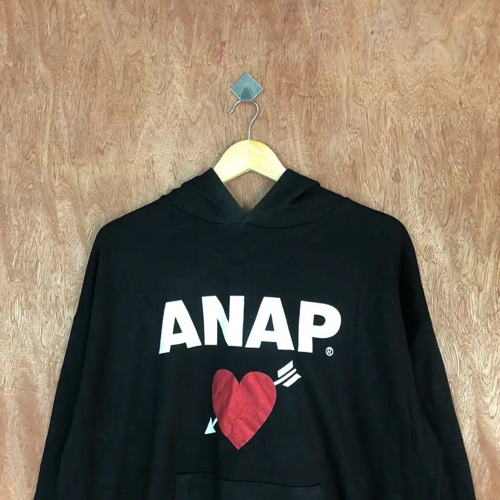 ANAP Black Big Logo Hoodies #2022, Men's Fashion, Tops & Sets, Hoodies on Carousell