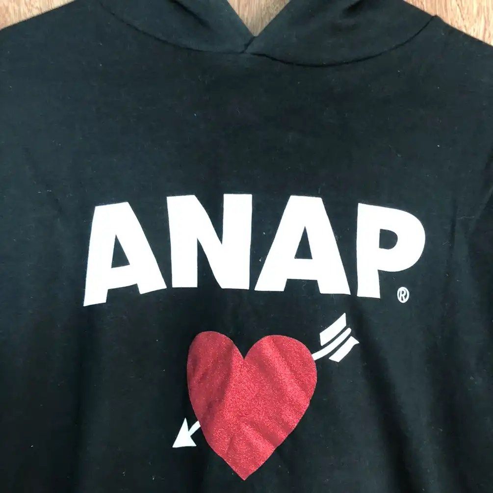 ANAP Black Big Logo Hoodies #2022, Men's Fashion, Tops & Sets, Hoodies on Carousell