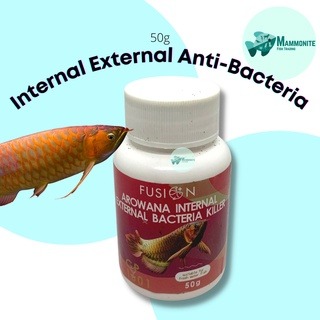 Aquarium Arowana Internal External Anti-Bacteria Solution Fusion 50g, Pet Supplies, Health ...