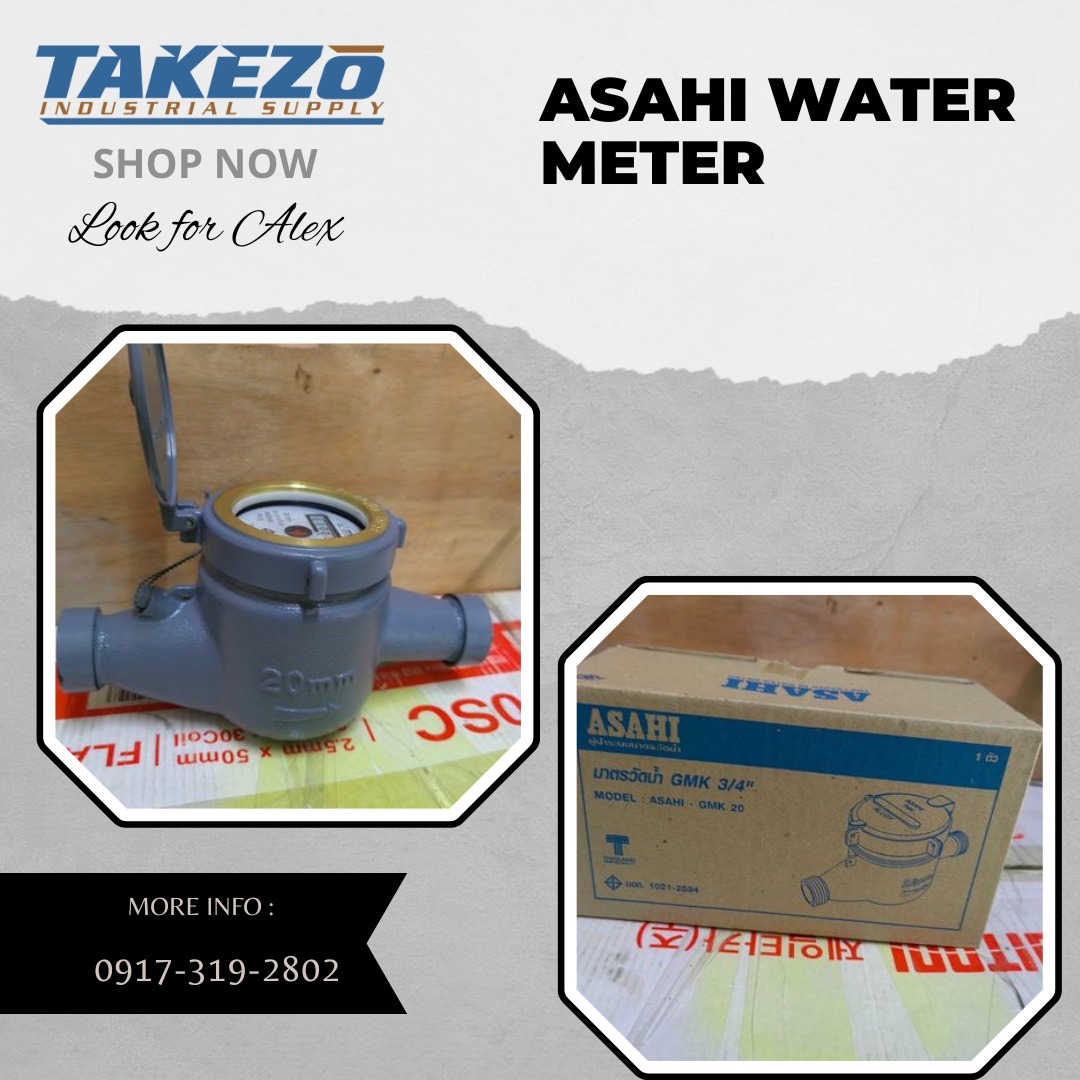 Asahi Water Meter (Specs: 3/4"), Commercial & Industrial, Construction ...