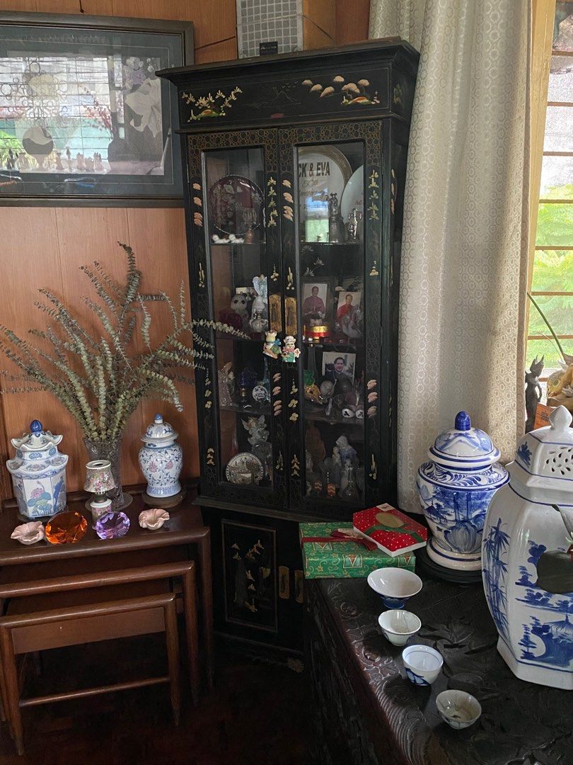 Asian Display Cabinet, Furniture & Home Living, Furniture, Shelves ...