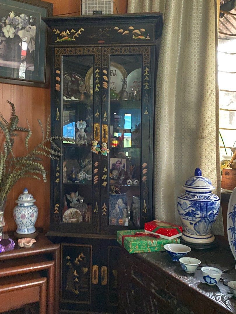 Asian Display Cabinet, Furniture & Home Living, Furniture, Shelves ...