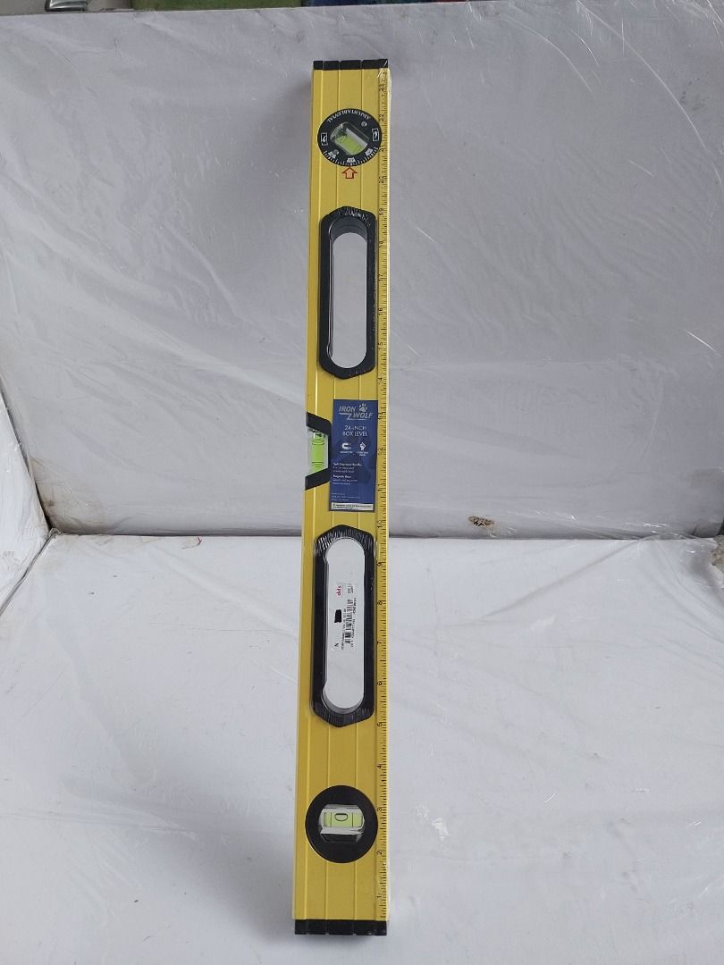 Assorted Level 24" by Stanley Pro-iBeam and Iron Wolf Magnetic Level ...