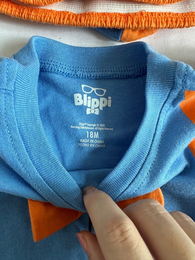 Authentic Blippi Tshirt with hat costume 18M, Babies & Kids, Babies ...