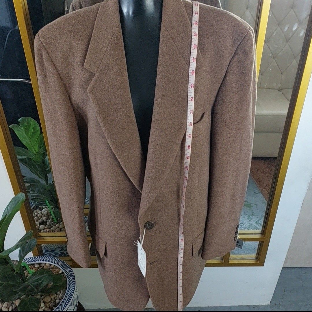 Authentic Henry Luc Champuis brown wool coat, Men's Fashion, Coats ...