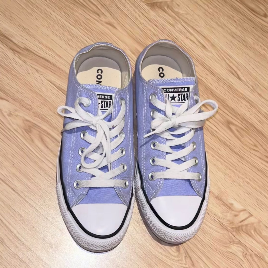 Authentic Low Cut Purple/Lavender Converse, Women's Fashion, Footwear ...