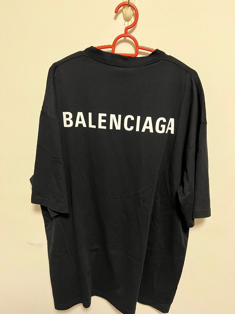 Balenciaga Logo Tee, Men's Fashion, Tops & Sets, Tshirts & Polo Shirts on Carousell