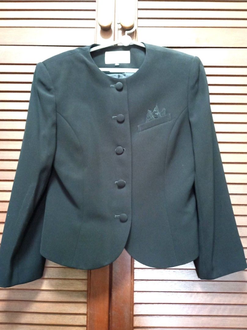 Japanese Style Black Formal Jacket, Women's Fashion, Coats, Jackets and ...