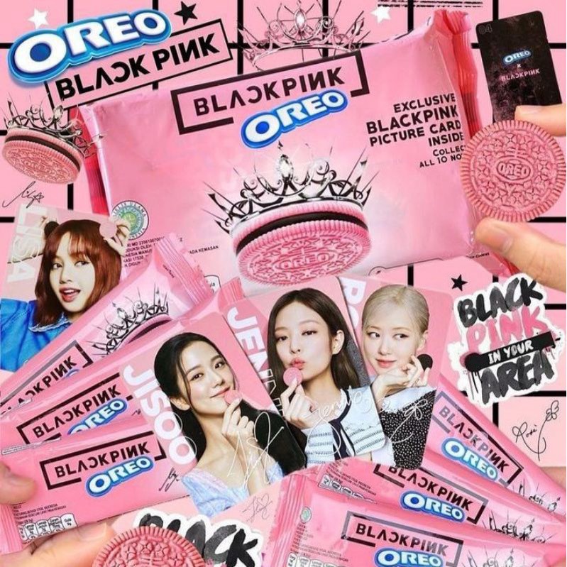 Blackpink pink oreo, Food & Drinks, Packaged & Instant Food on Carousell