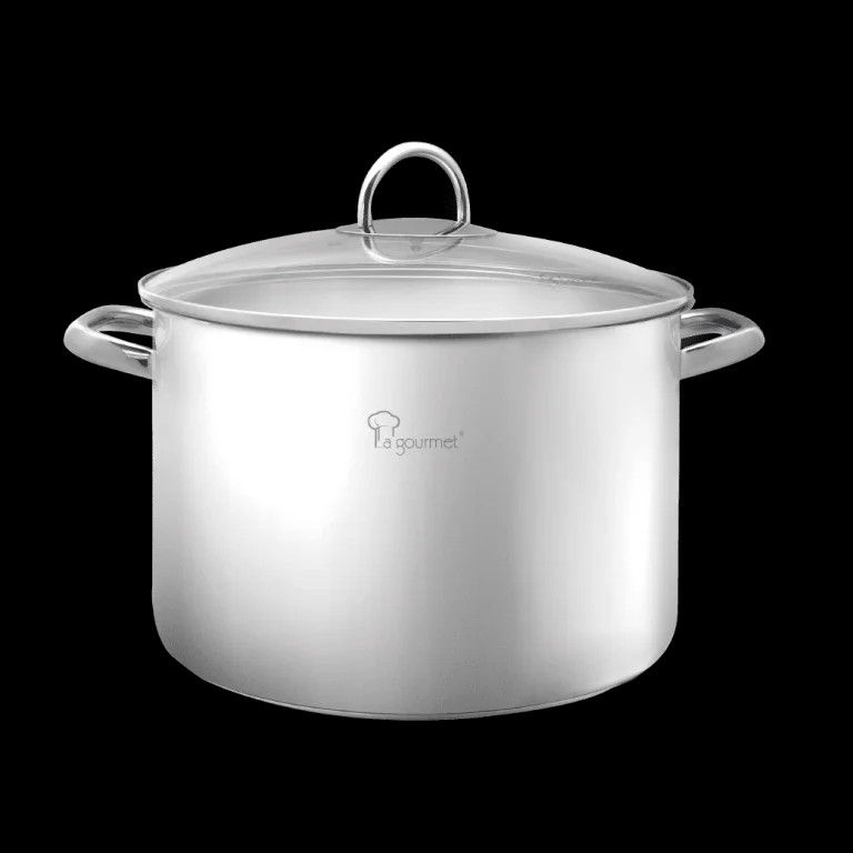 BN La Gourmet 12l Stock pot w/glass Lid, Furniture & Home Living ...