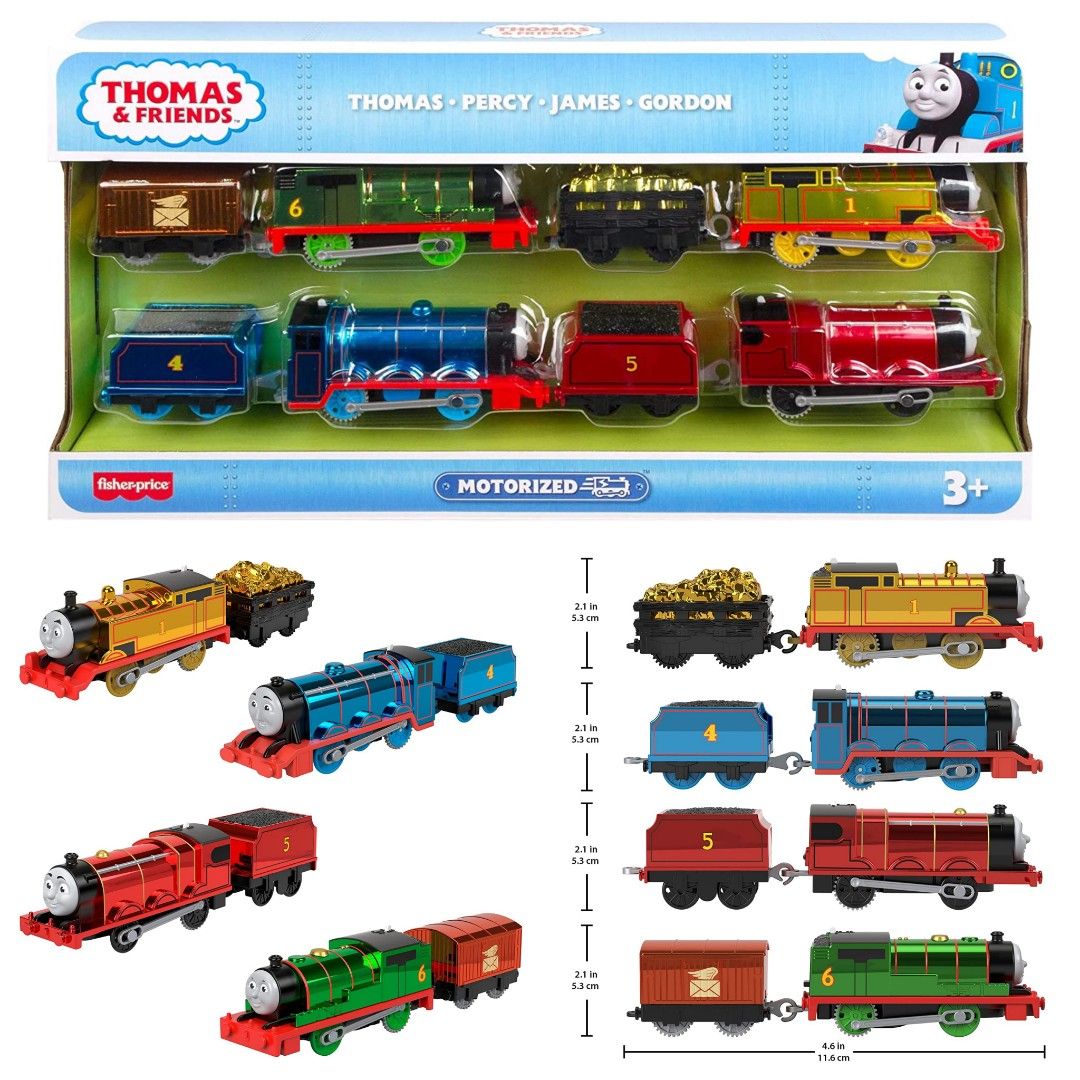 BNIB: Fisher Price Thomas and Friends Trackmaster Set of 4 Toy Trains ...