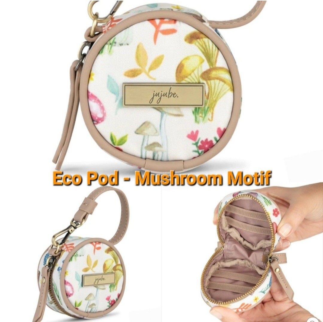BNIB Jujube Paci Pod - Beach Goers / Sea Fog / Eco Pod - Mushroom Motif ...