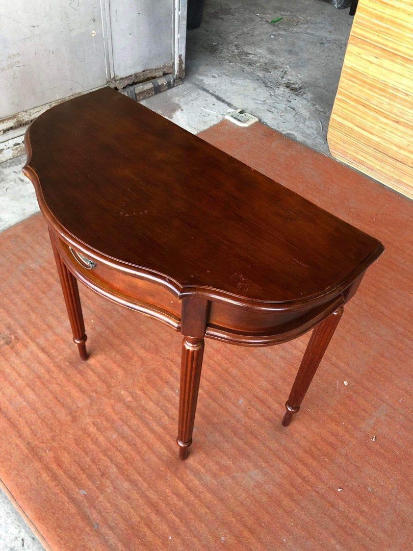 Bombay Co vintage halfmoon console table 32L x 16W x 30H inches ...