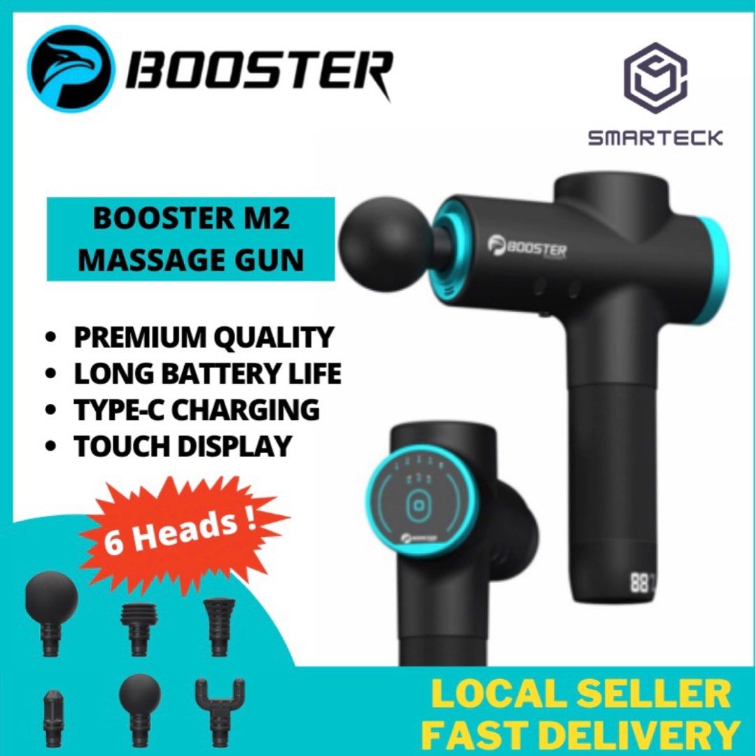 Booster Massage Gun M2, Health & Nutrition, Massage Devices on Carousell