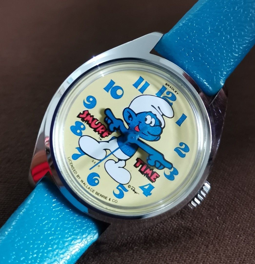 BRADLEY 70'S SMURF MECHANICAL HAND-WINDING WATCH, Men's Fashion ...
