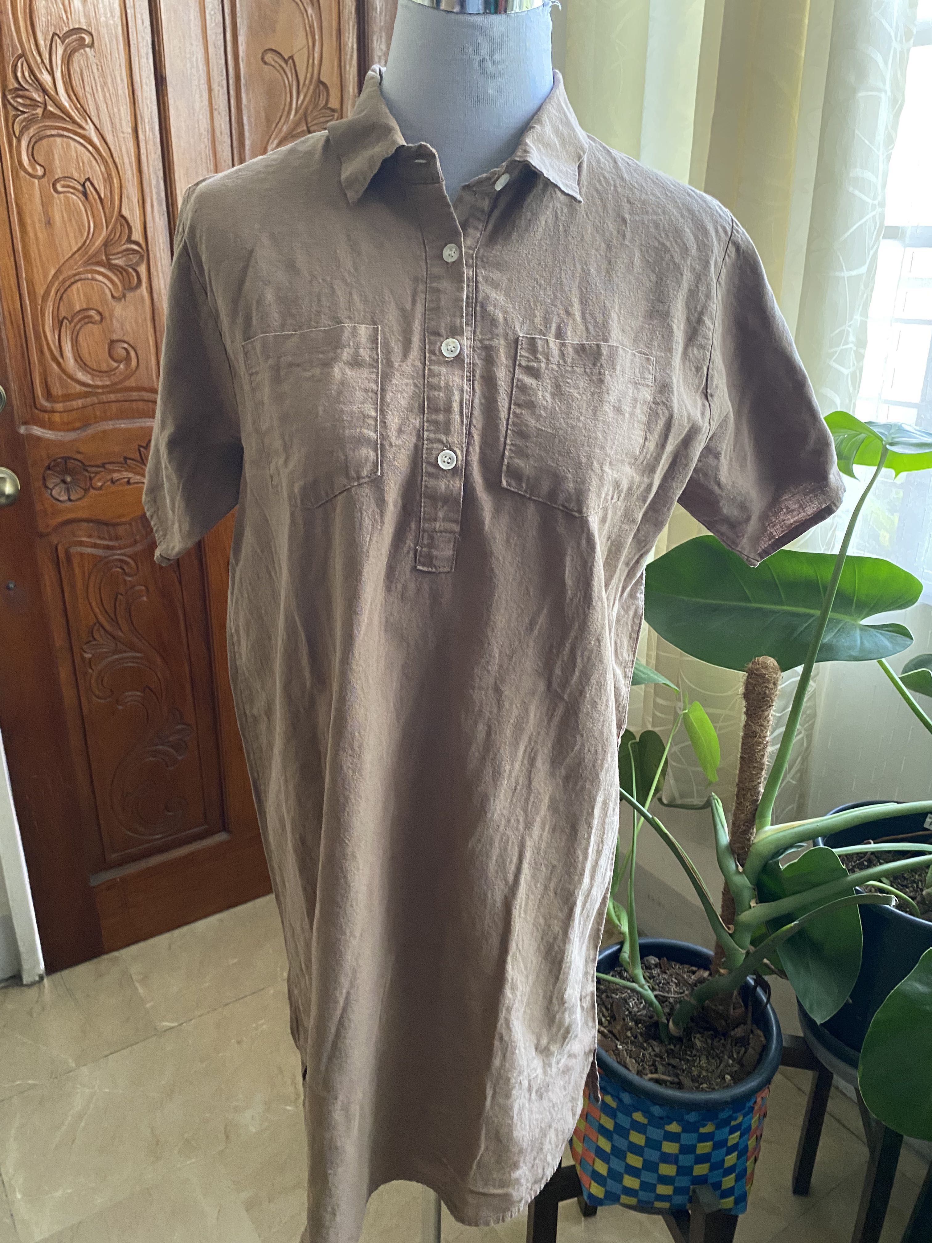 BROWN MIDI DRESS KOREAN BRAND EROOM, Women's Fashion, Dresses & Sets ...