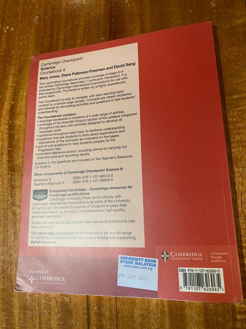 Cambridge Checkpoint Science Book - year 9, Hobbies & Toys, Books ...