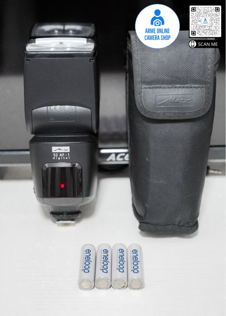 Canon DSLR and Mirrorless Speedlite Metz Mecablitz 52 AF-1 Touchscreen ...