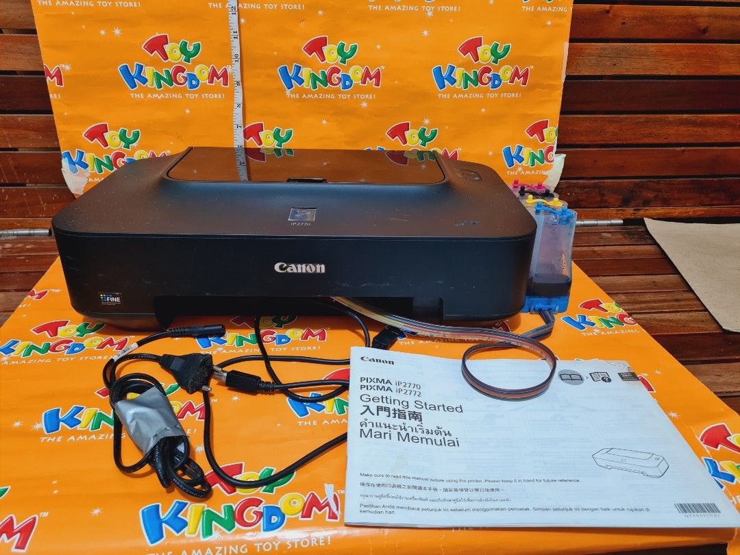Canon printer model PIXMA iP2770 iP2772 with original box ink container ...