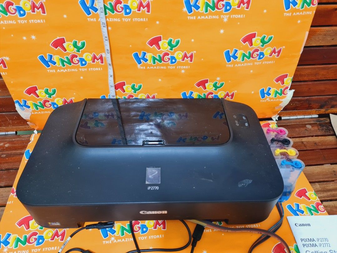 Canon printer model PIXMA iP2770 iP2772 with original box ink container ...