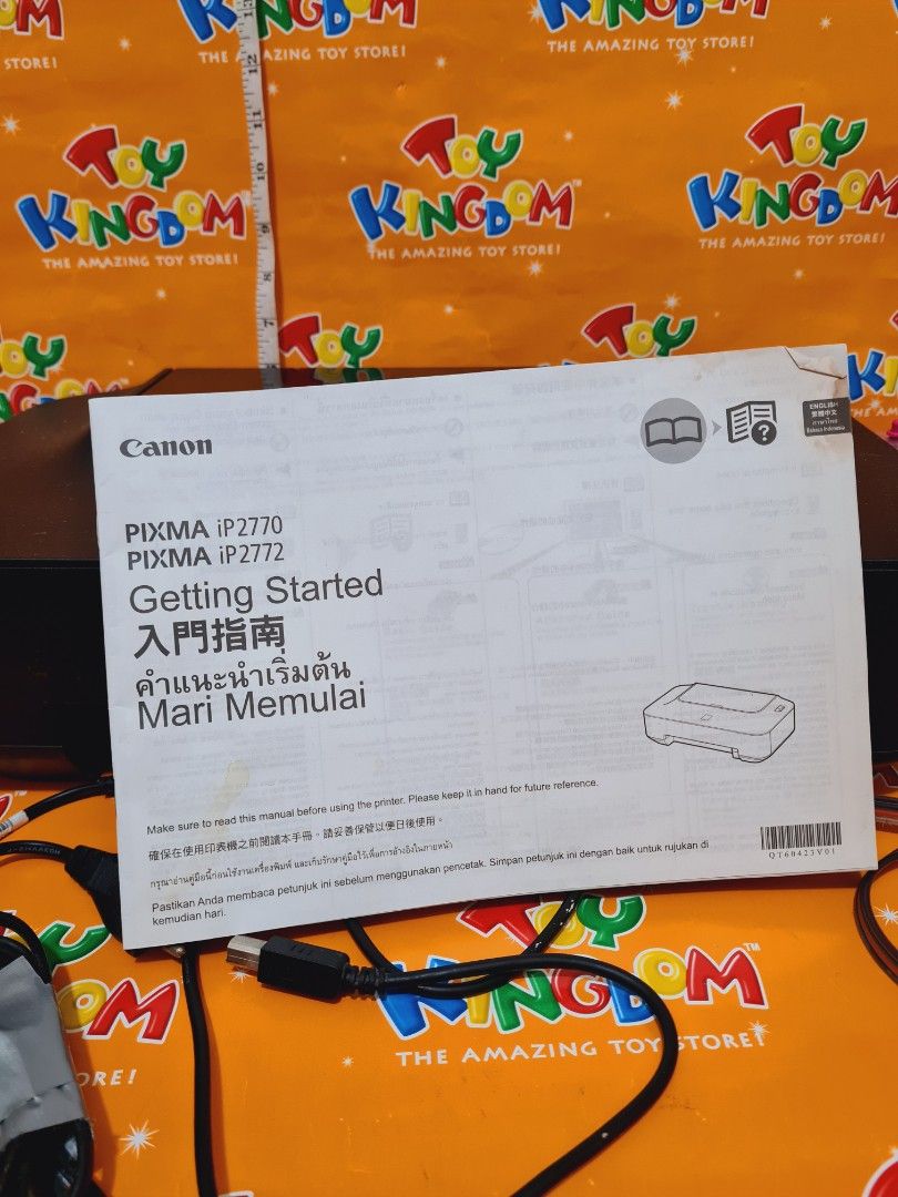 Canon printer model PIXMA iP2770 iP2772 with original box ink container ...
