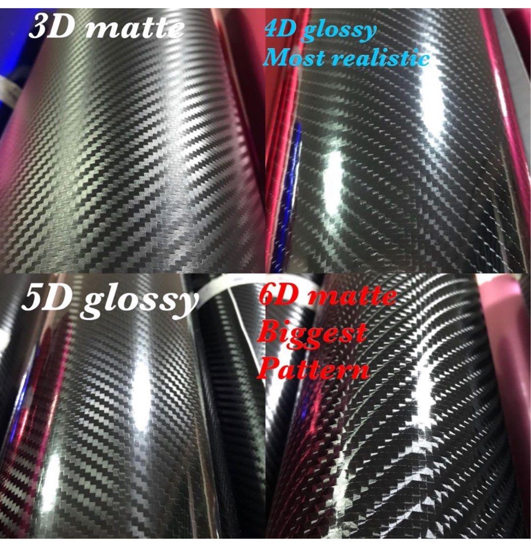 Carbon fiber sticker series, 3d, 4d, 5d, 6d, 7d, Motorcycles ...