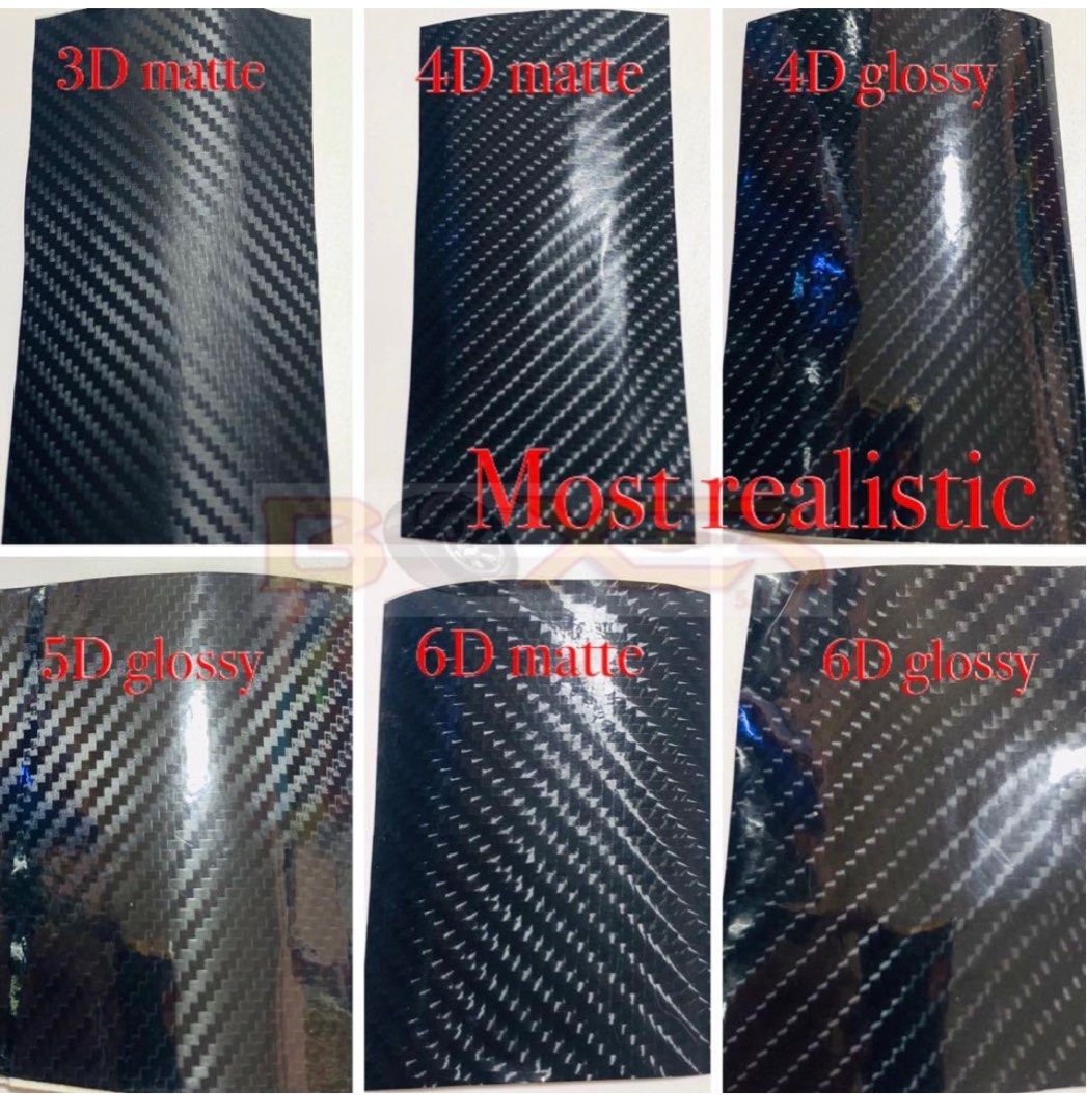 Carbon fiber sticker series, 3d, 4d, 5d, 6d, 7d, Motorcycles ...