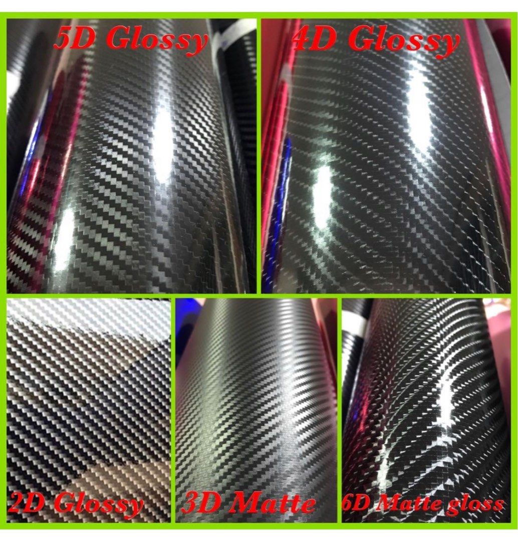 Carbon fiber sticker series, 3d, 4d, 5d, 6d, 7d, Motorcycles ...